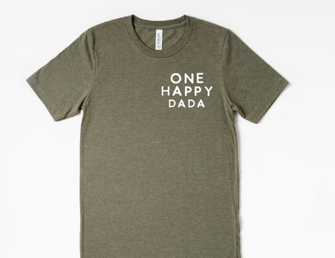 One Happy Dada Shirt, One Happy Camper Dad Shirt, Mens Shirt, Dad ...