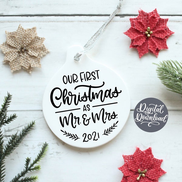 Mr and Mrs Ornament - Etsy
