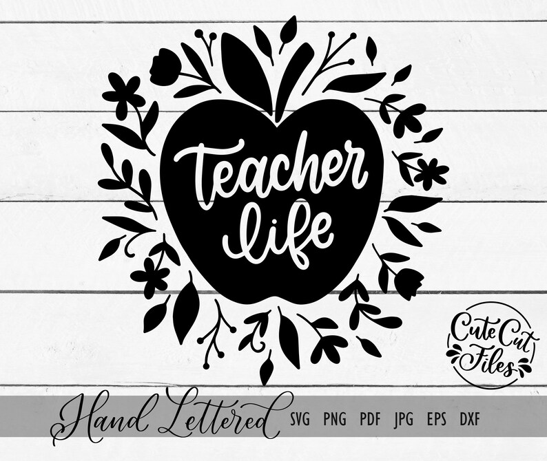 Teacher Life SVG PNG Teacher Shirt SVG Teacher Cut File - Etsy