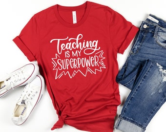 Teaching is My Superpower SVG PNG | Teacher Life Svg | Teacher Cut File ...