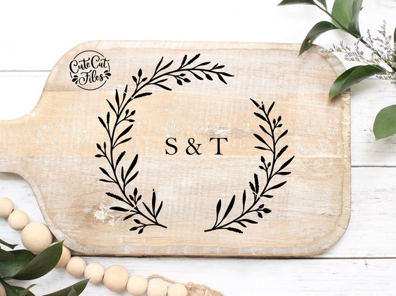 Wreath SVG PNG DXF Decorative Wreath Clipart Floral - Etsy