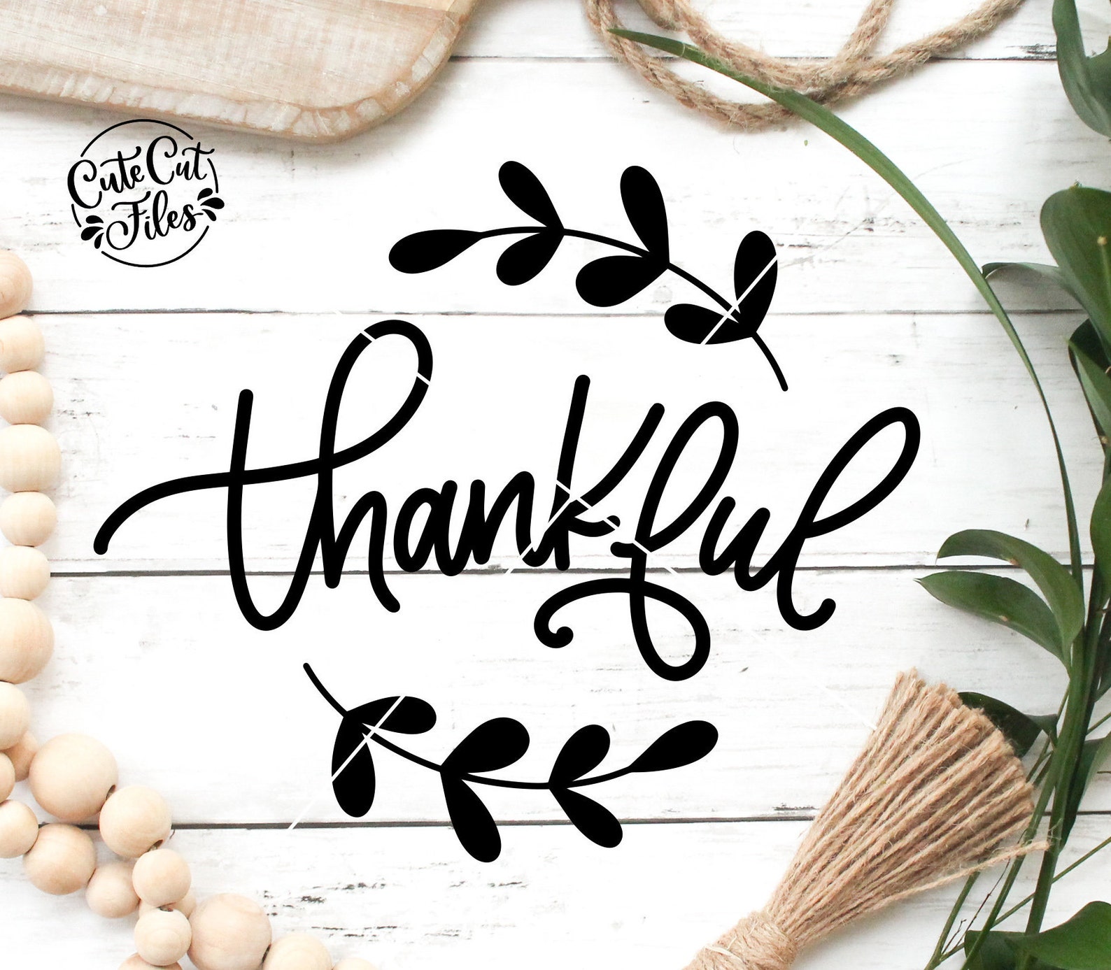 Thankful SVG PNG DXF Thankful Cut File Fall Svg Thankful | Etsy
