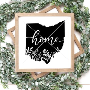 Ohio SVG PNG DXF | Ohio Home Svg | Ohio Floral Svg | Ohio Bundle Svg ...