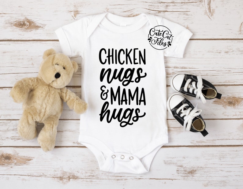 Chicken Nugs and Mama Hugs SVG PNG | Kids SVG | Chicken Nuggets Svg ...