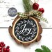 Joy Wreath SVG PNG DXF Joy Christmas Ornament Svg Joy Png - Etsy