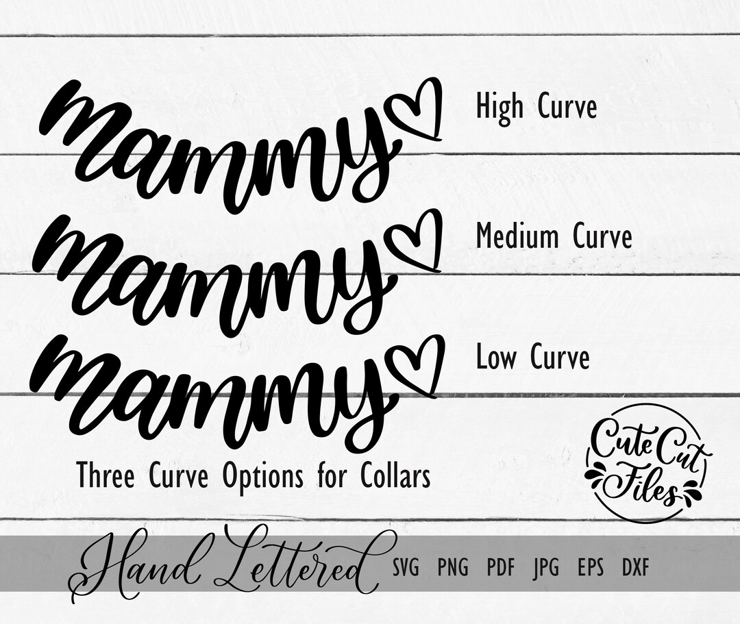 Mammy Collar SVG PNG | Curved Mammy Svg | Mammy SVG | Curved Collar ...