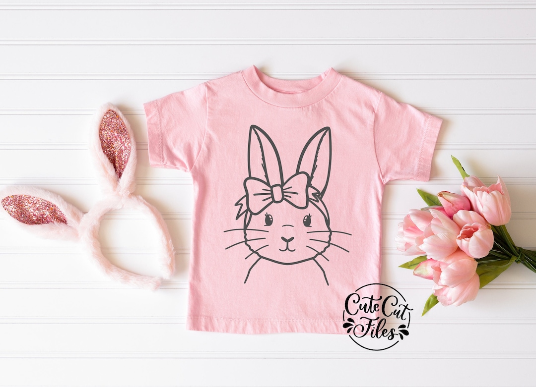 Bunny SVG PNG | Bunny With Bow SVG | Bunny Head Svg | Easter Bunny Svg ...