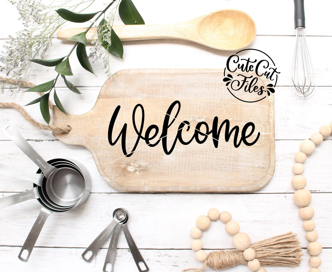 Welcome SVG PNG DXF | Hand Lettered Welcome | Welcome Sign Svg ...