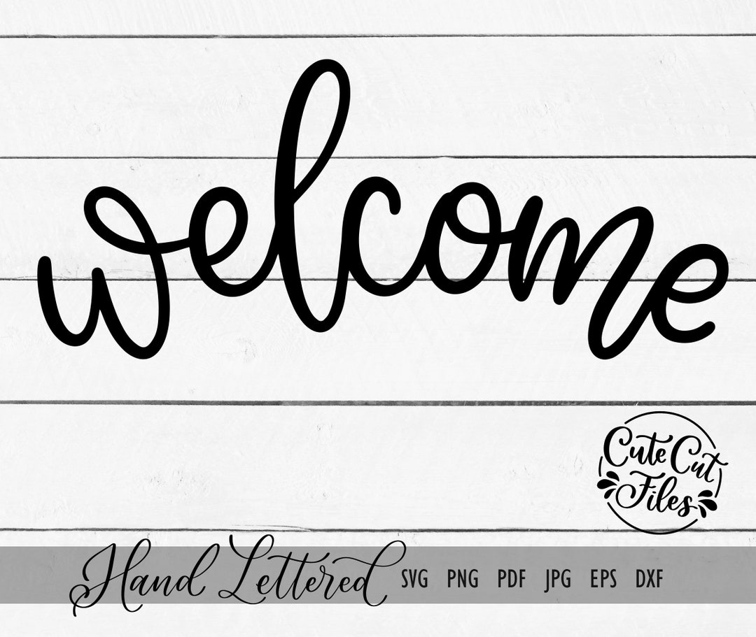 Welcome Rounded SVG PNG | Curved Welcome SVG | Welcome Mat Svg ...