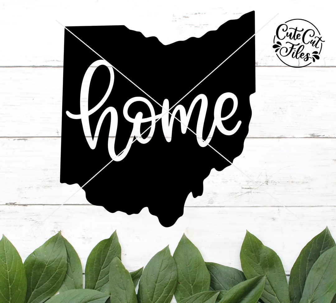 Ohio Home SVG PNG DXF | Ohio Cutout Svg | Ohio Clipart | Ohio ...