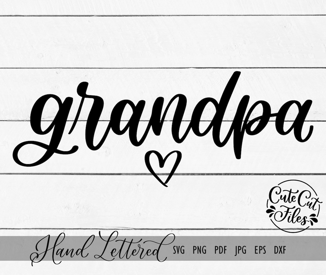 Grandpa SVG PNG Grandpa Cut File Grandpa Word Svg - Etsy