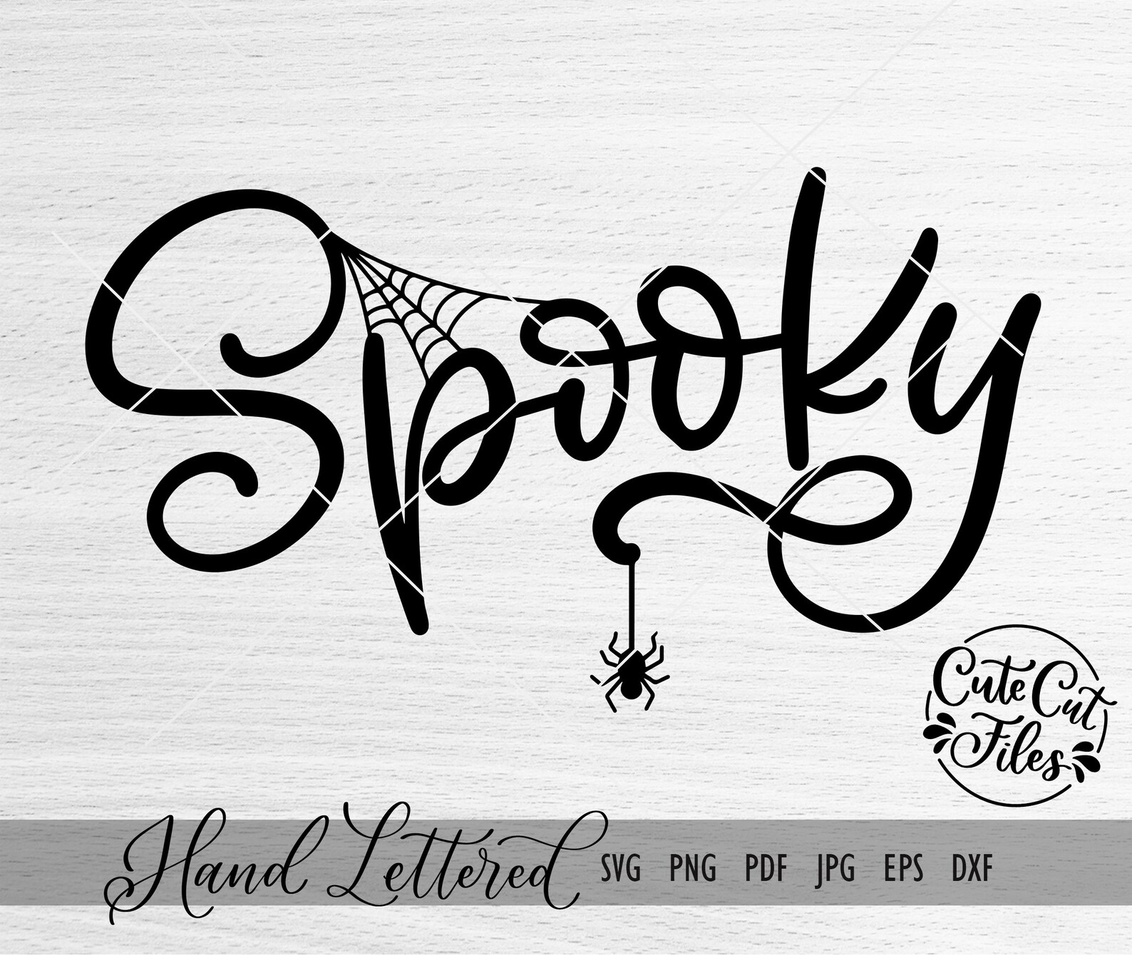 Spooky SVG PNG DXF Halloween Svg Halloween Cut File | Etsy