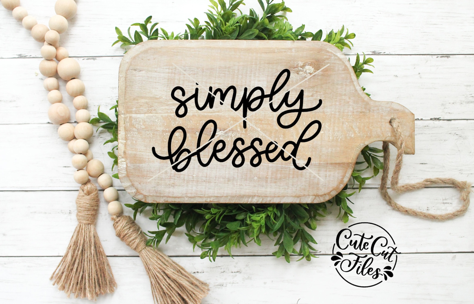 Simply Blessed SVG Simply Blessed DXF Blessed Cut File - Etsy