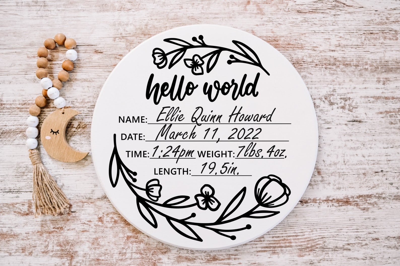 Round Baby Milestone SVG PNG DXF | Baby Milestone Cut Files | Monthly ...