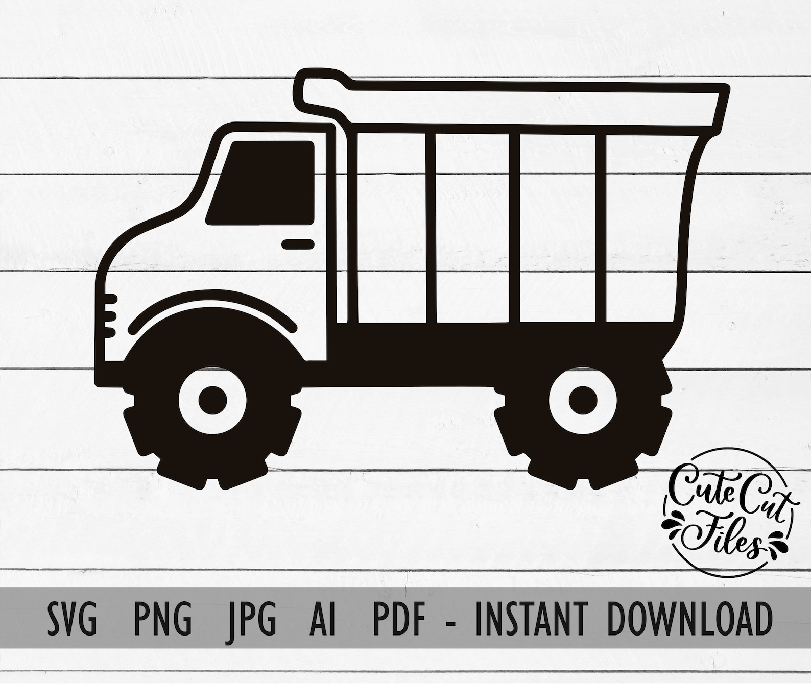Dump Truck Outline SVG PNG | Kipper Clipart | Bauwagen Clip Art | LKW ...