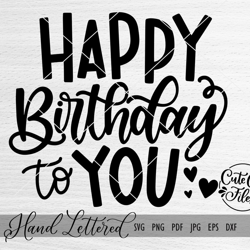 Happy Birthday Svg - Etsy