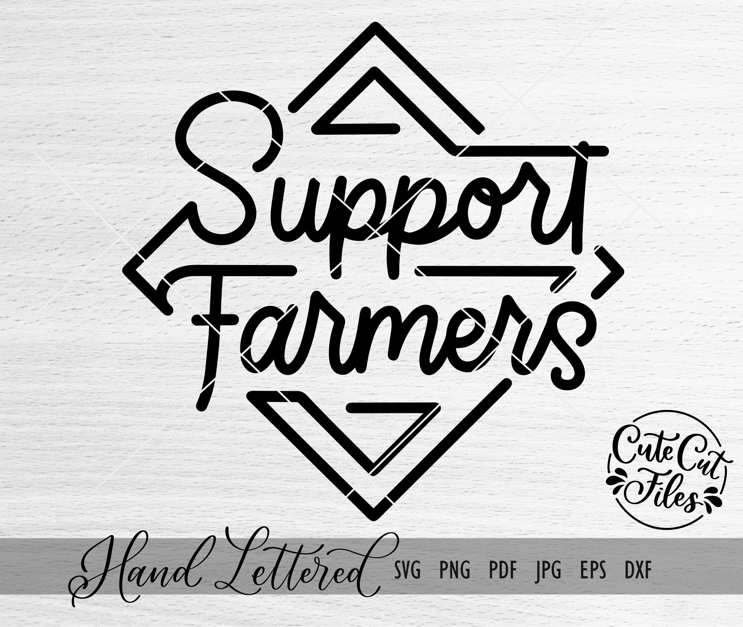 Support Farmers SVG | Buy Local Farm Life Design (digital Download) - Etsy