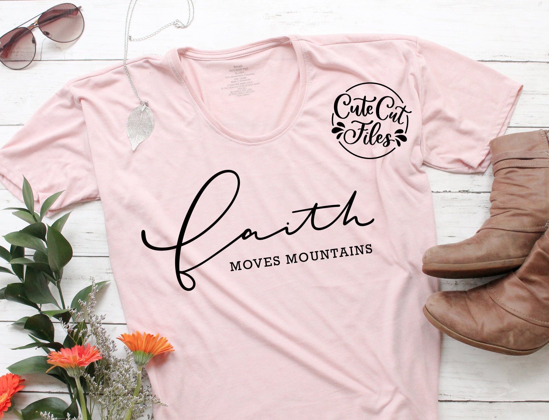 Faith Moves Mountains SVG PNG DXF Faith Can Move Mountains | Etsy