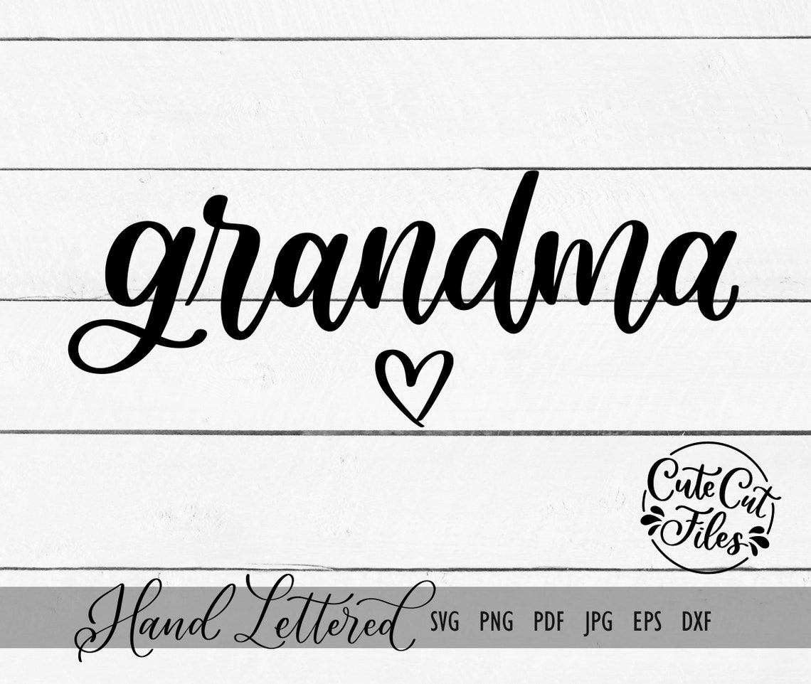 Grandma SVG PNG Grandma Cut File Grandma Shirt Svg Hand - Etsy