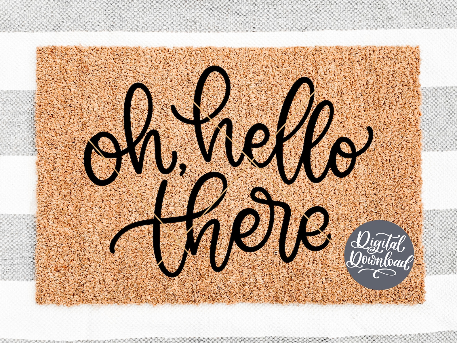 Oh Hello There SVG PNG DXF Hello Cut File Hello Doormat - Etsy