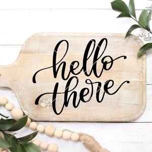 Hello There SVG PNG DXF | Hello There Cut File | Hand Lettered Hello ...