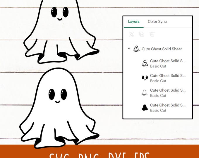 Ghost SVG PNG #1 | Simple Halloween Clipart | for Cricut & Silhouette ...