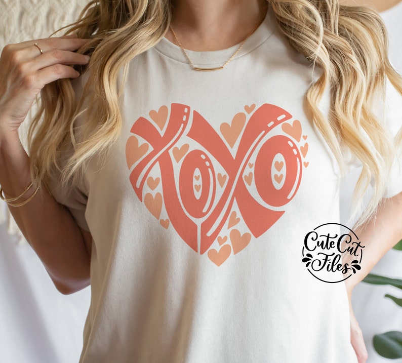 XOXO Heart SVG PNG Valentine's Day Svg Xoxo Png Love - Etsy