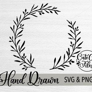 Wreath SVG PNG DXF | Decorative Wreath Clipart | Floral Clipart ...