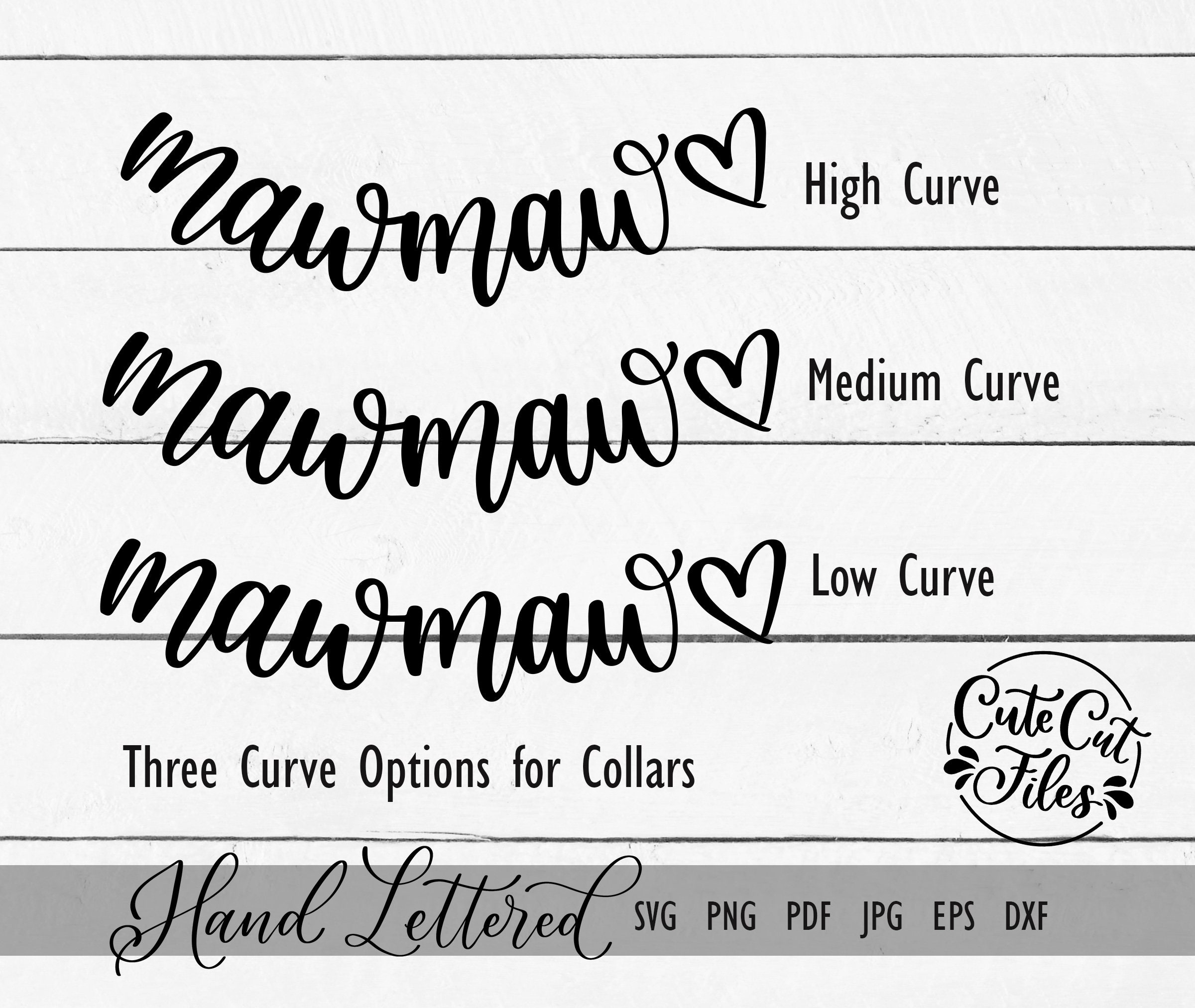 Mawmaw Collar SVG PNG | Mawmaw Curve SVG | Mawmaw Shirt Svg | Curved ...