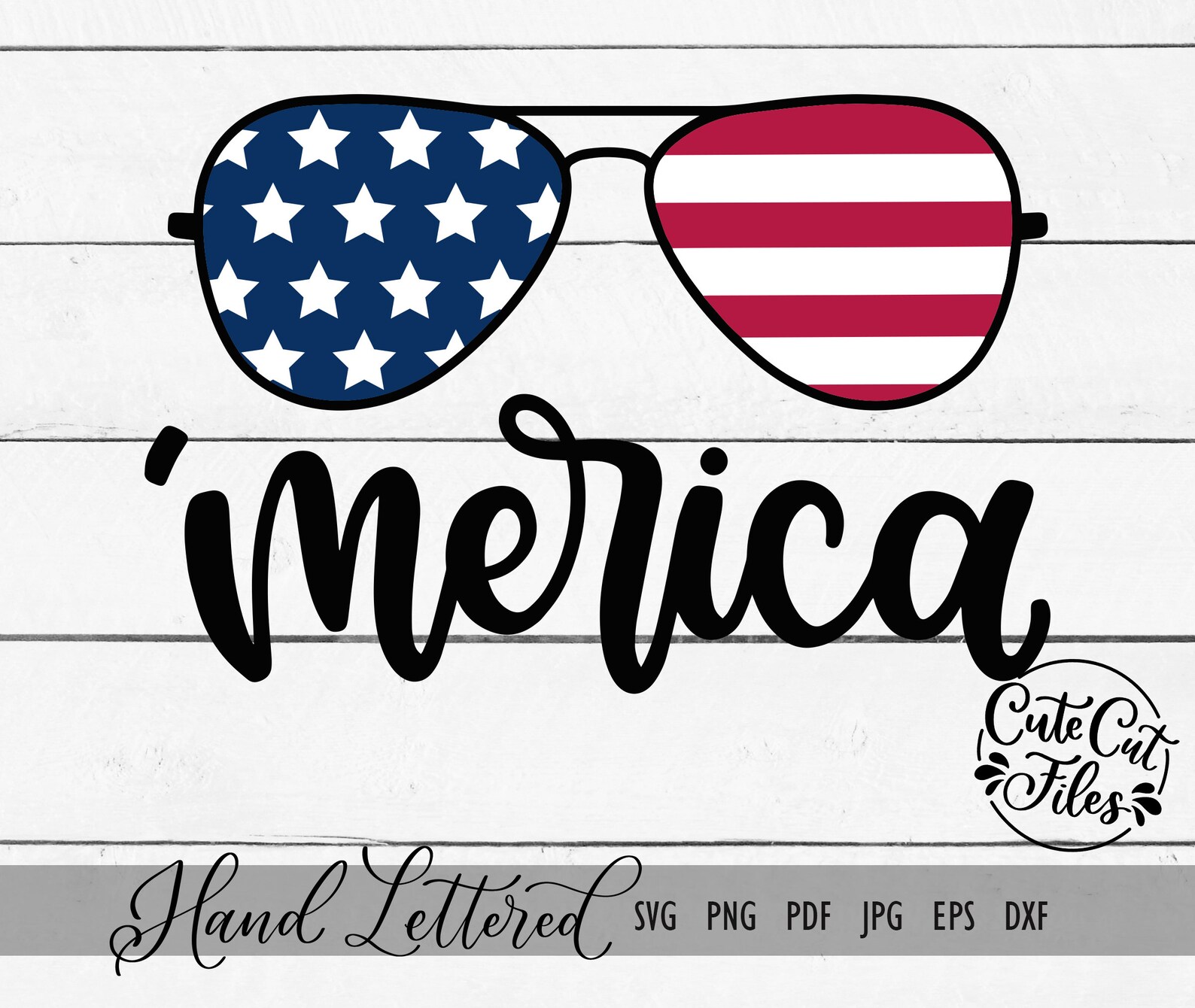 America SVG PNG DXG 'merica Svg Aviators Svg July | Etsy