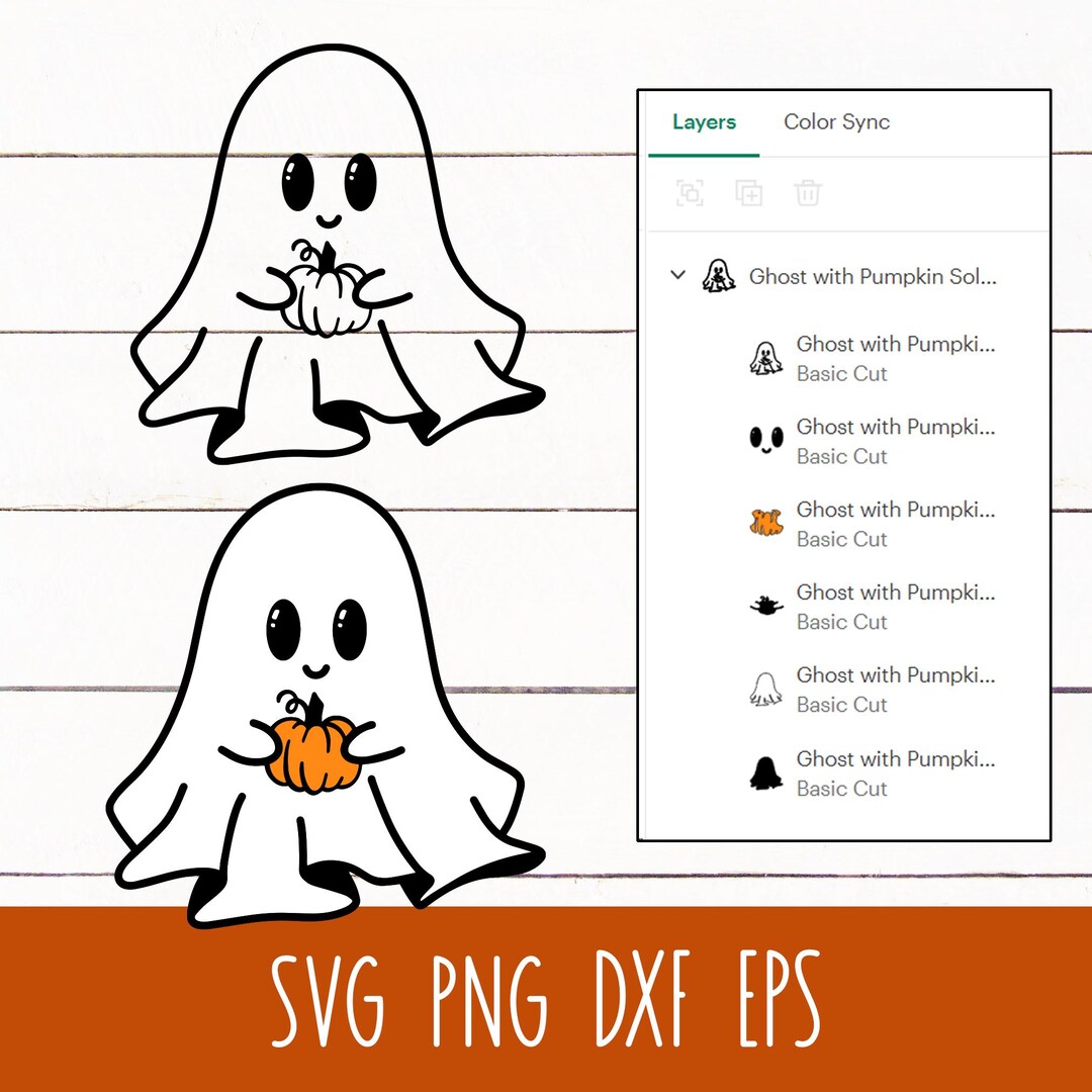 Cute Ghost SVG PNG | Ghost With Pumpkin SVG | Happy Ghost Svg | Pumpkin ...