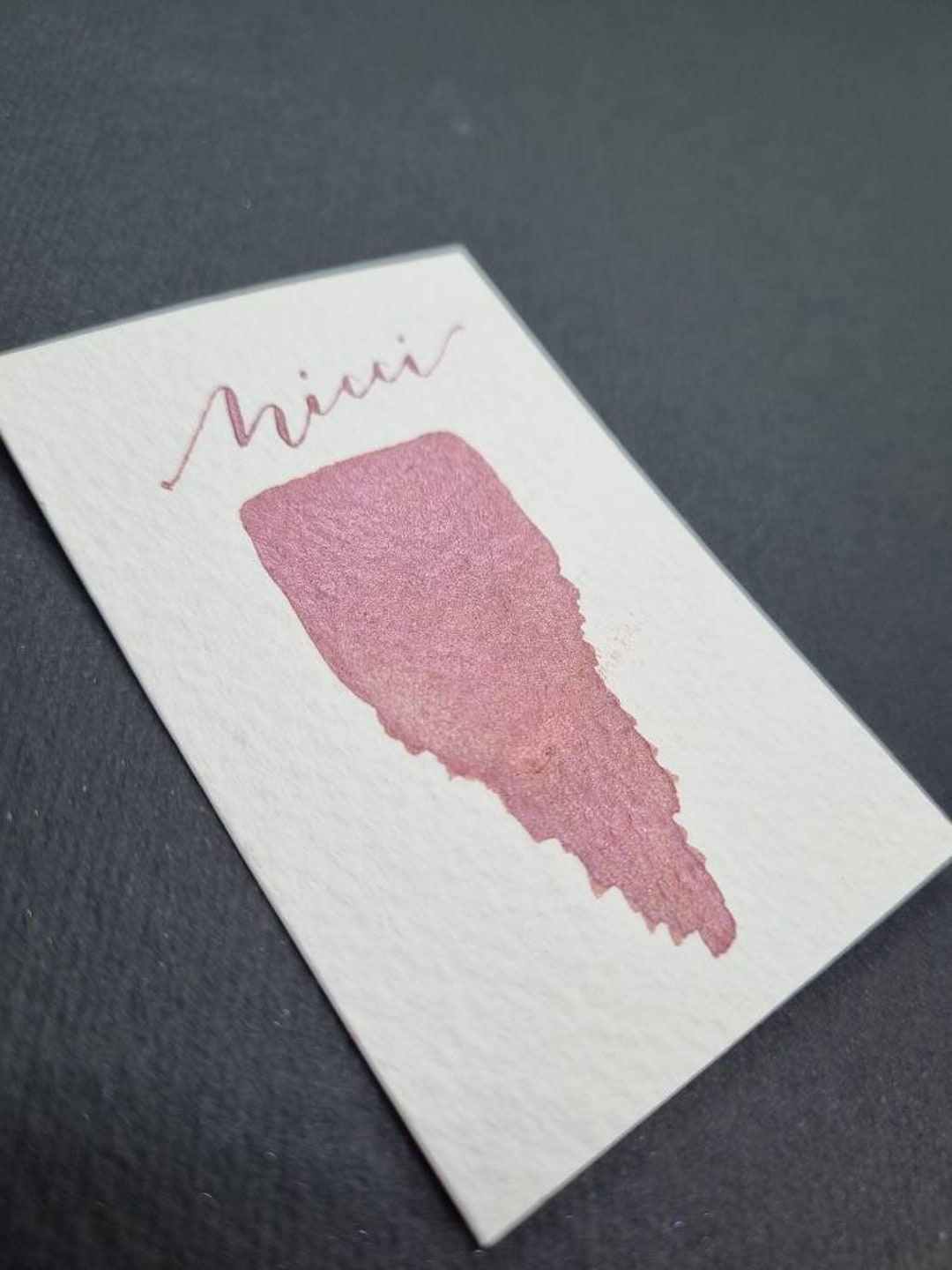 Handmade Vegan Watercolour Paint Red/wine/burgundy Iridescent Shimmer ...