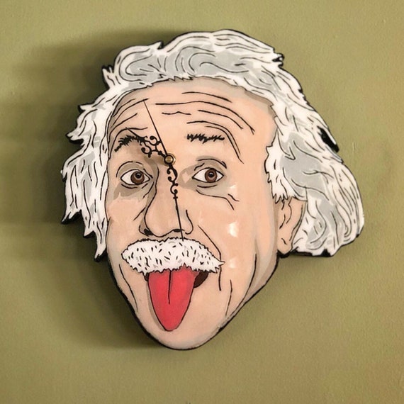 Albert Einstein Wall Clock | Etsy