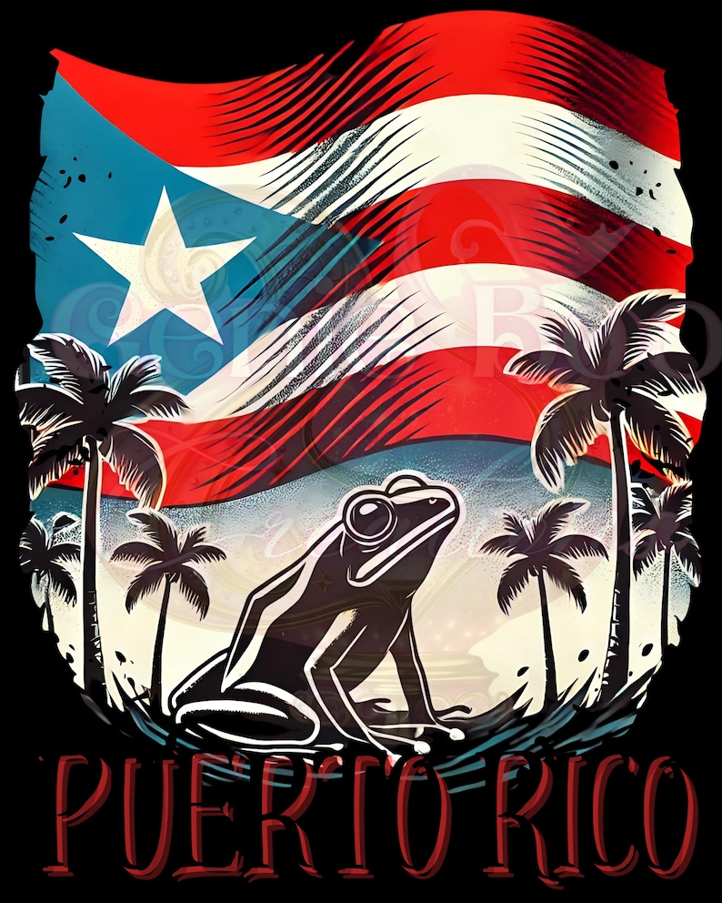 Puerto Rico Coquí Frog PNG – Vibrant Digital Art Download | PR Flag ...