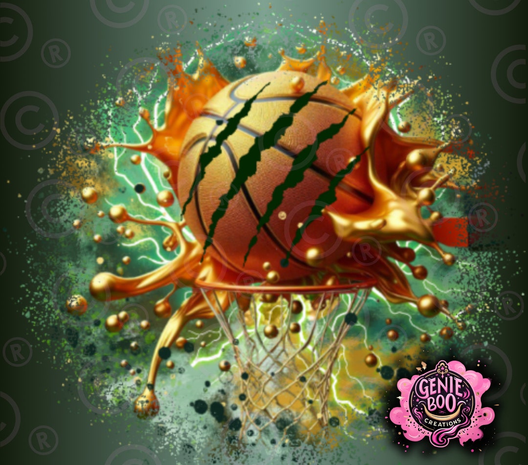Dynamic 3D Basketball Design- Tumbler- Tshirt- Sublimation-dtf-journal ...