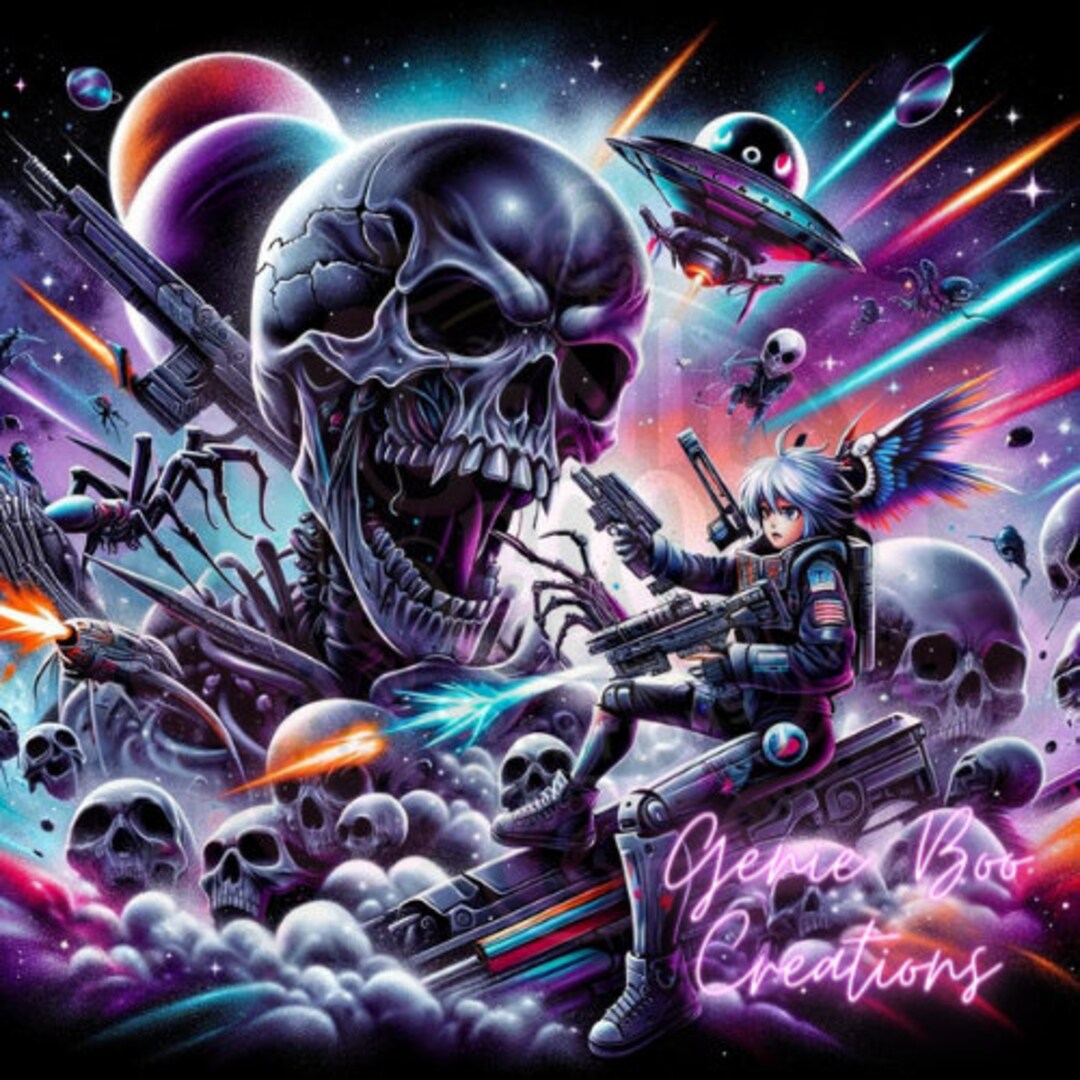 Galactic Standoff: Anime Heroine Vs. Skulls and Aliens - Limited ...