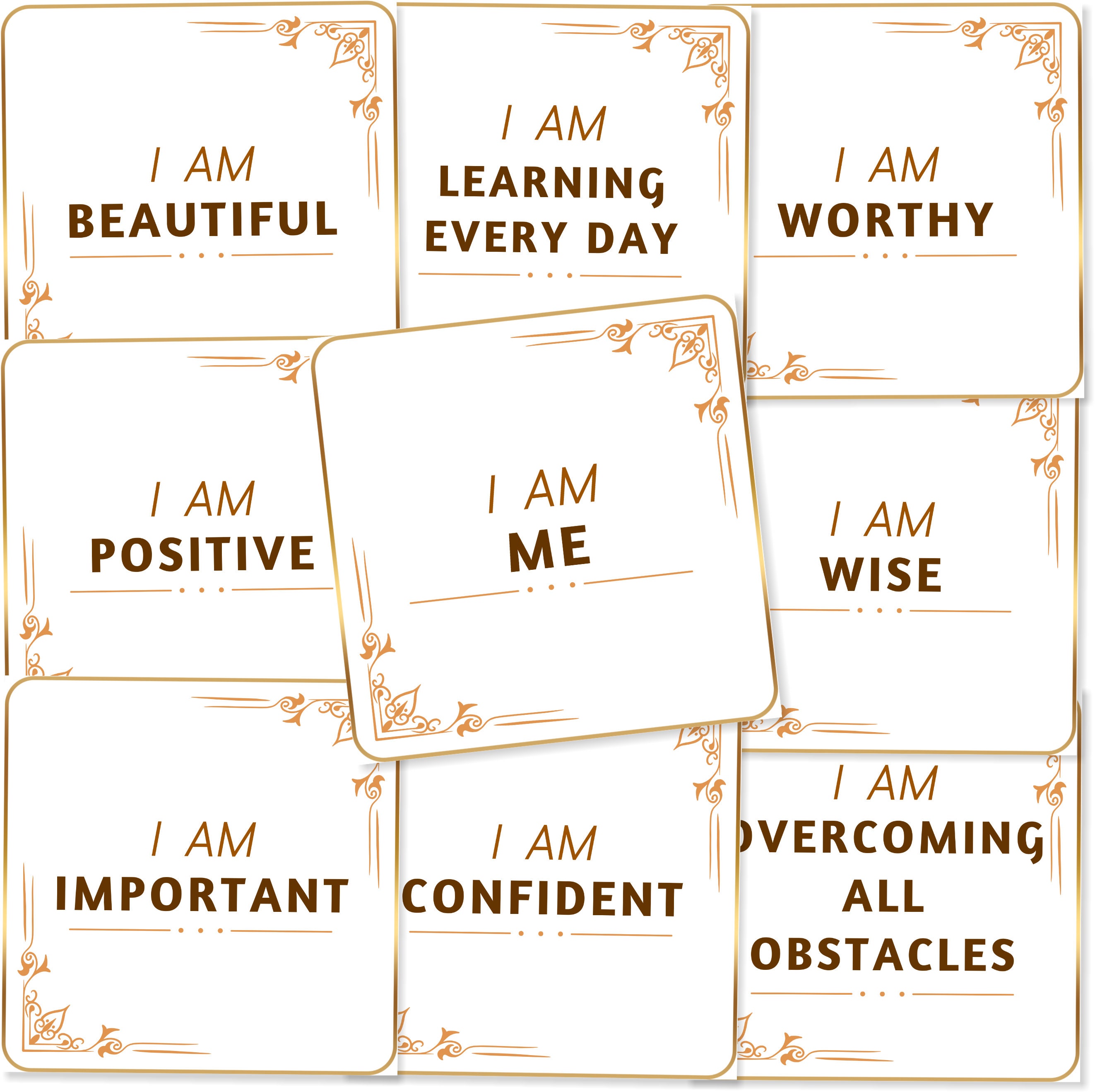 I AM Positive Affirmation 100 Card Pack Printable Digital - Etsy