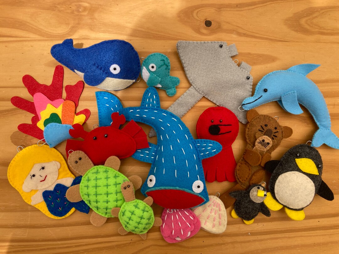 Fishing SET, Magnetic Felt Fishing Game, Felt Sea Animals, Everything ...