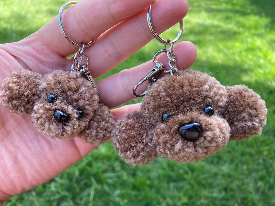 Dog Party Charming Toy Poodle Pom Poms, Keychain, With 16 Colors to ...