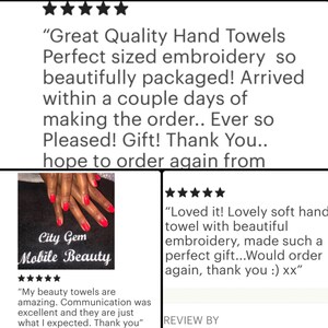 Personalised EMBROIDERED Towel & Flannel Personalised Initial Hand ...