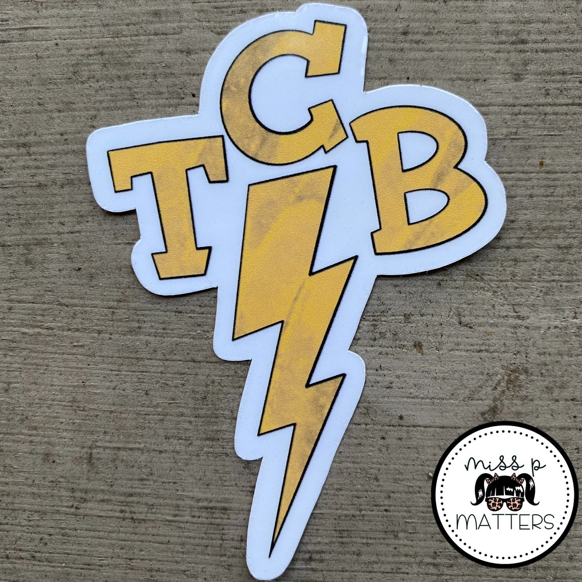 TCB Elvis Presley Sticker: Taking Care of Business Lightning Bolt Decal ...