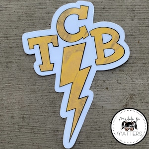 TCB Taking Care of Business Sticker | Elvis Presley Stickers | the King ...