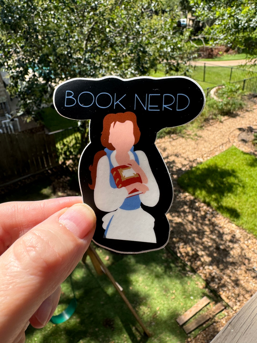 Book Nerd Belle Stickerbeauty and the Beast Kindle Stickers Car Decal ...