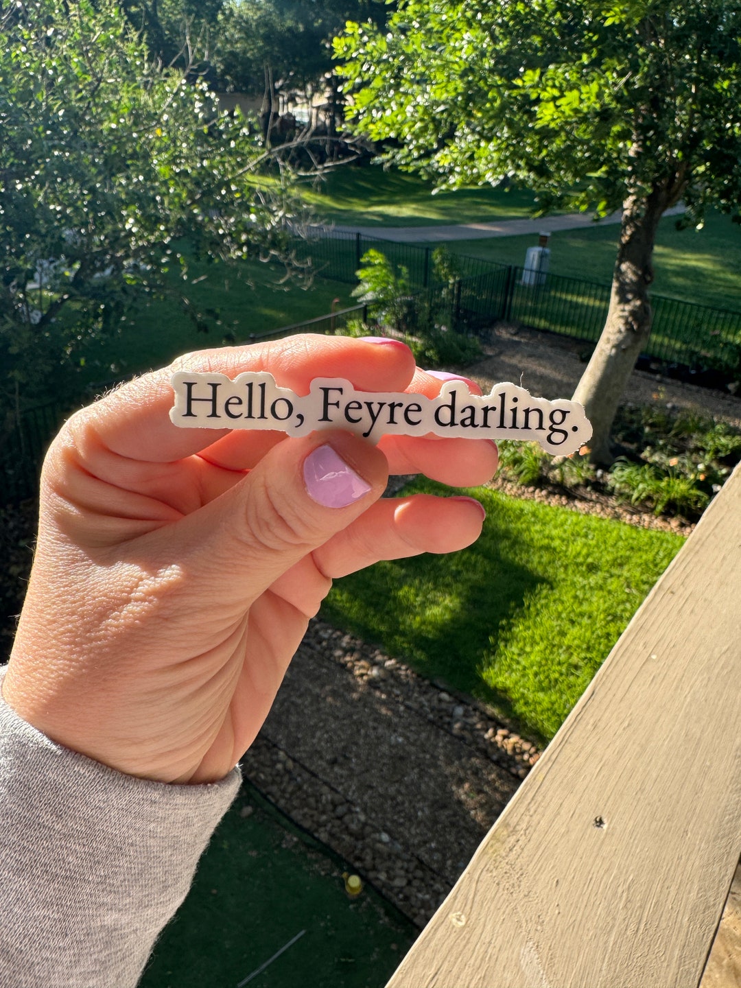 Hello, Feyre Darling Car Decal Sarah J Maas ACOTAR Sticker Book ...