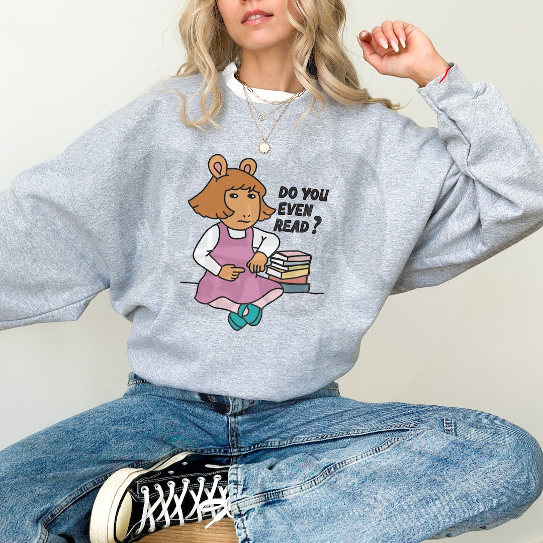 Book Lover Sweatshirt: "dw Do You Even Read?" Graphic Crewneck - Etsy