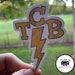 TCB Elvis Presley Sticker: Taking Care of Business Lightning Bolt Decal ...