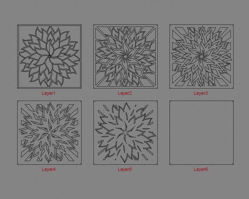 Digital files-M2-Cricut SVG-CNC Laser cut Multilayer 3D | Etsy