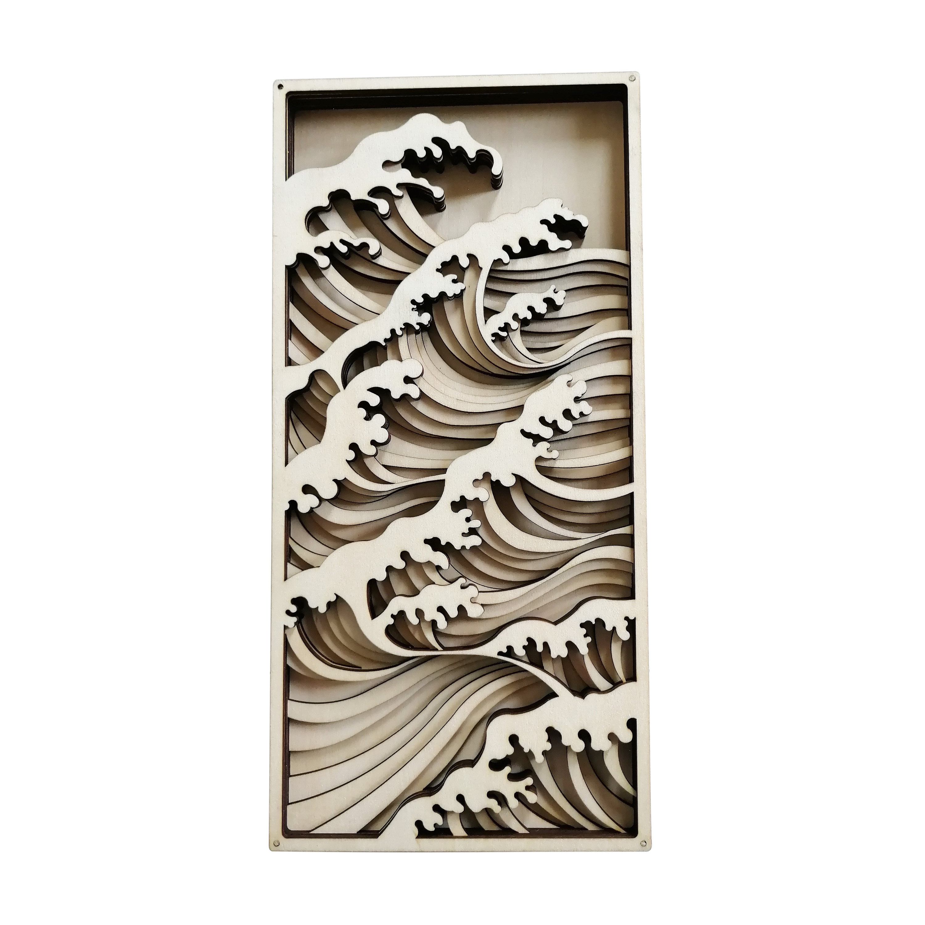 Digital Files-wave-cricut SVG-CNC Laser Cut Multilayer 3D - Etsy