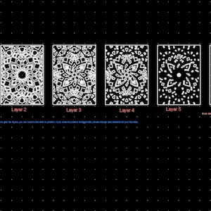 Digital Files-bloom-cricut SVG-CNC Laser Cut Multilayer 3D Mandala ...
