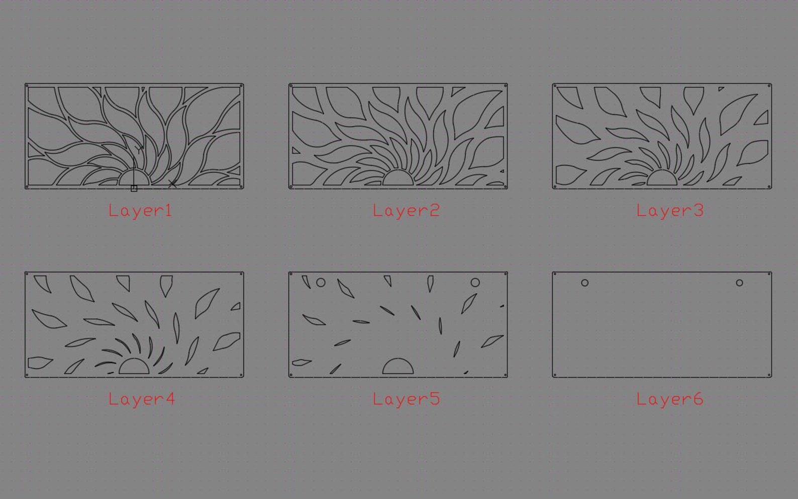 Digital Files-sunrise-cricut SVG-CNC Laser Cut Multilayer 3D | Etsy